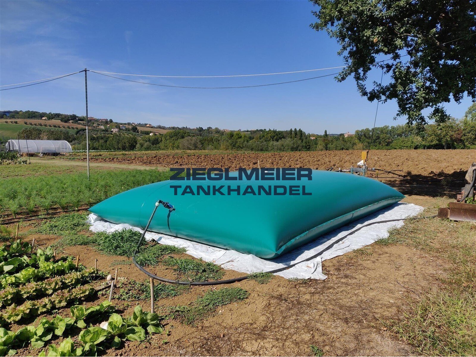 Flexitainer 35.000l – Mobiler Wassertank mit 2" & 4" Anschlüssen, 2.969 ...