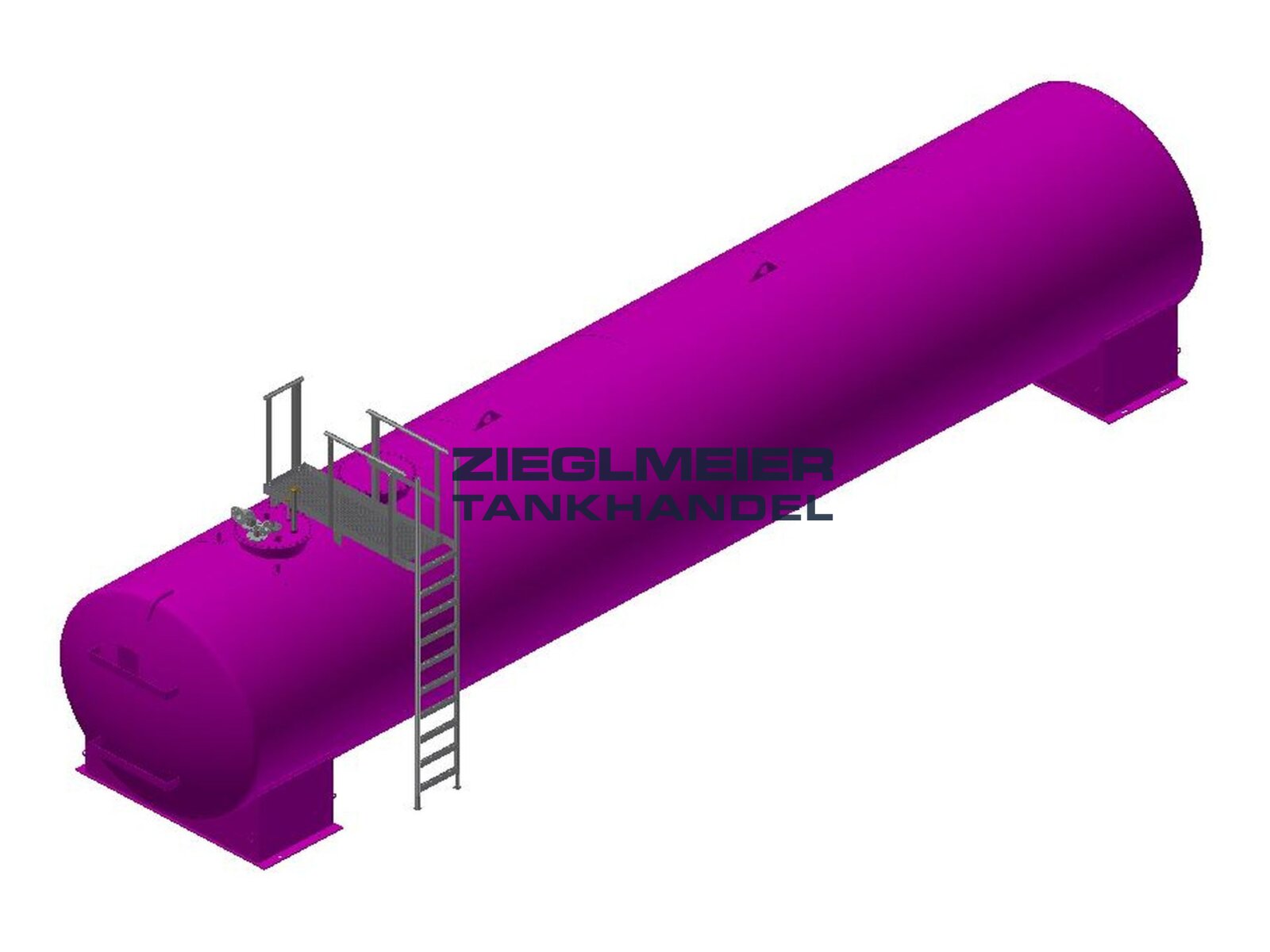 Stahltank für Heizöl Diesel: 5.000 Liter doppelwandig nach EN Norm