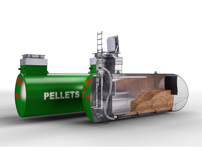 Pellettanks aus Stahl & GFK – Lagerung für Pellets