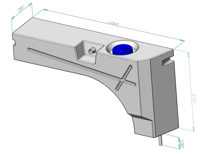 Frischwassertank Wohnmobil Radlauf links 112 Liter für Fiat Ducato, 249 ...